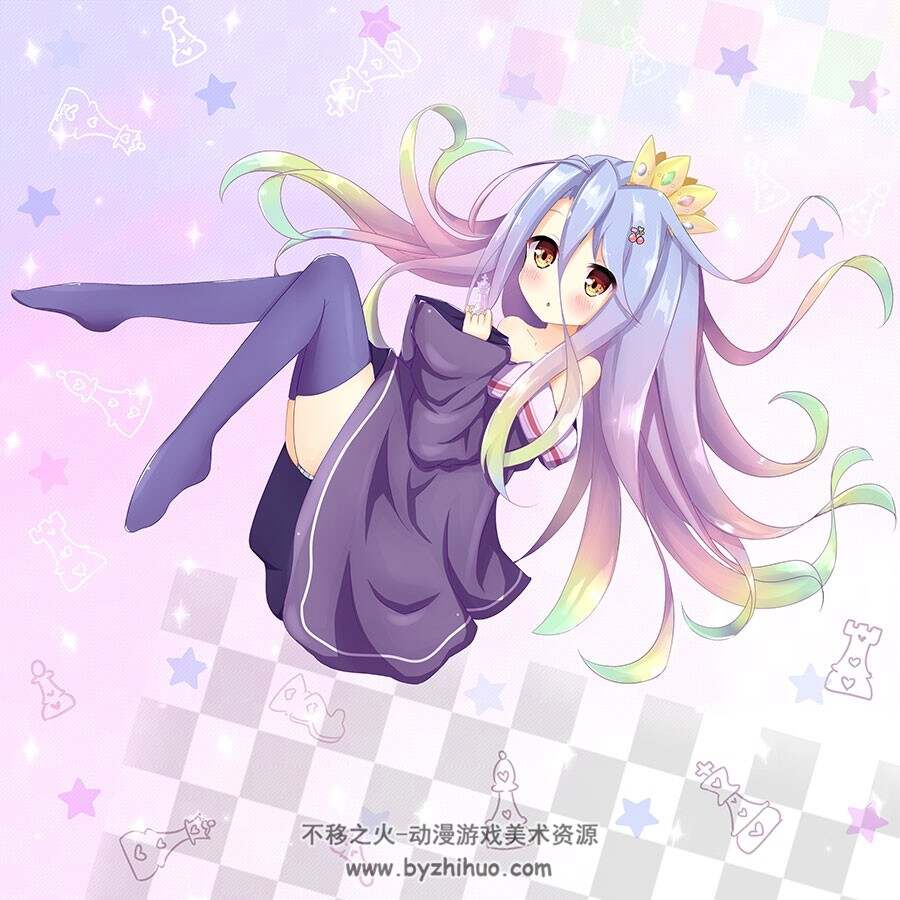 NO GAME NO LIFE 游戏人生 角色插画美图分享 267P - 不移之火资源网