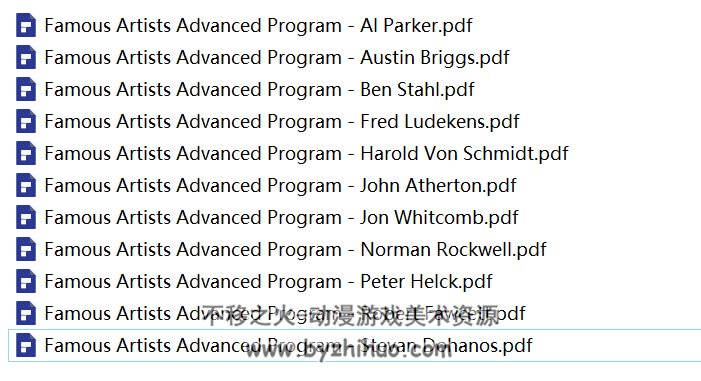 Famous Artists Advanced Program 系列共11本 PDF下载 - 不移之火资源网
