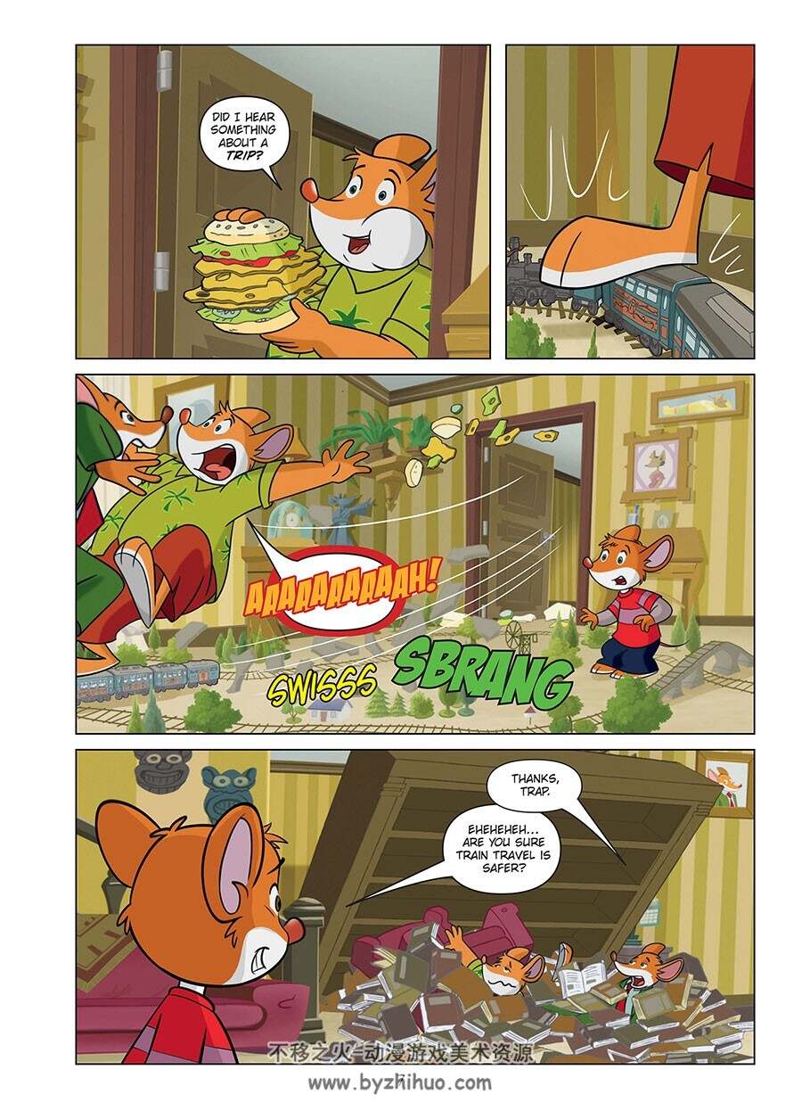 Geronimo Stilton Reporter 第11册 Intrigue on the Rodent Express 漫画下载 - 不移 ...