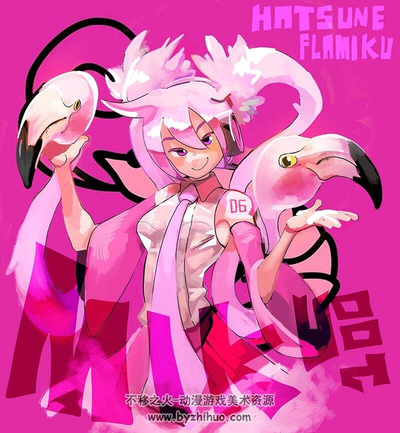 Luny Miku100 初音未来 动漫同人插画图片 百度网盘下载 25P - 不移之火资源网