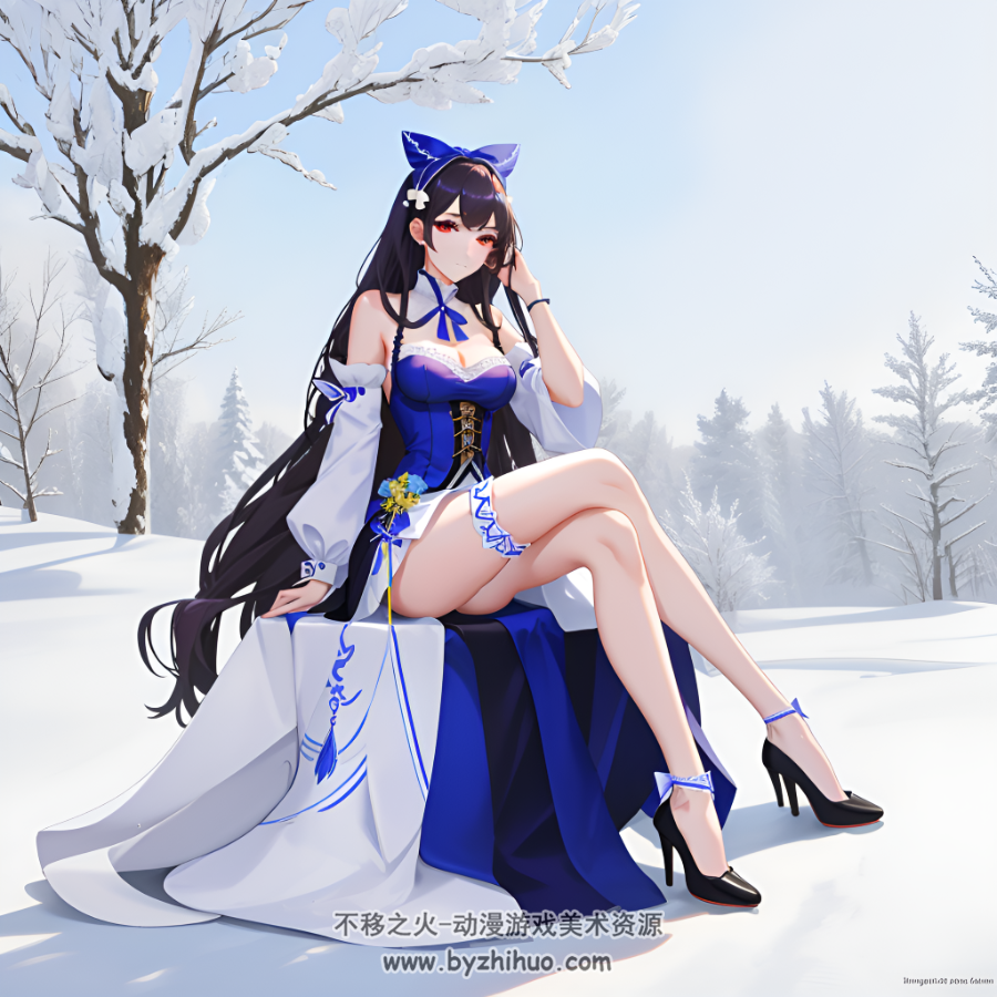 游戏美女 奇幻风格AI原画第一期 百度网盘下载 106P 412MB - 不移之火资源网